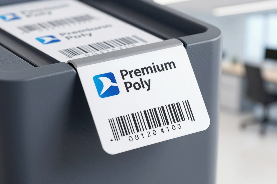 Labels Plásticos Para Activos Fijos Roll Label Premium Poly 1x2